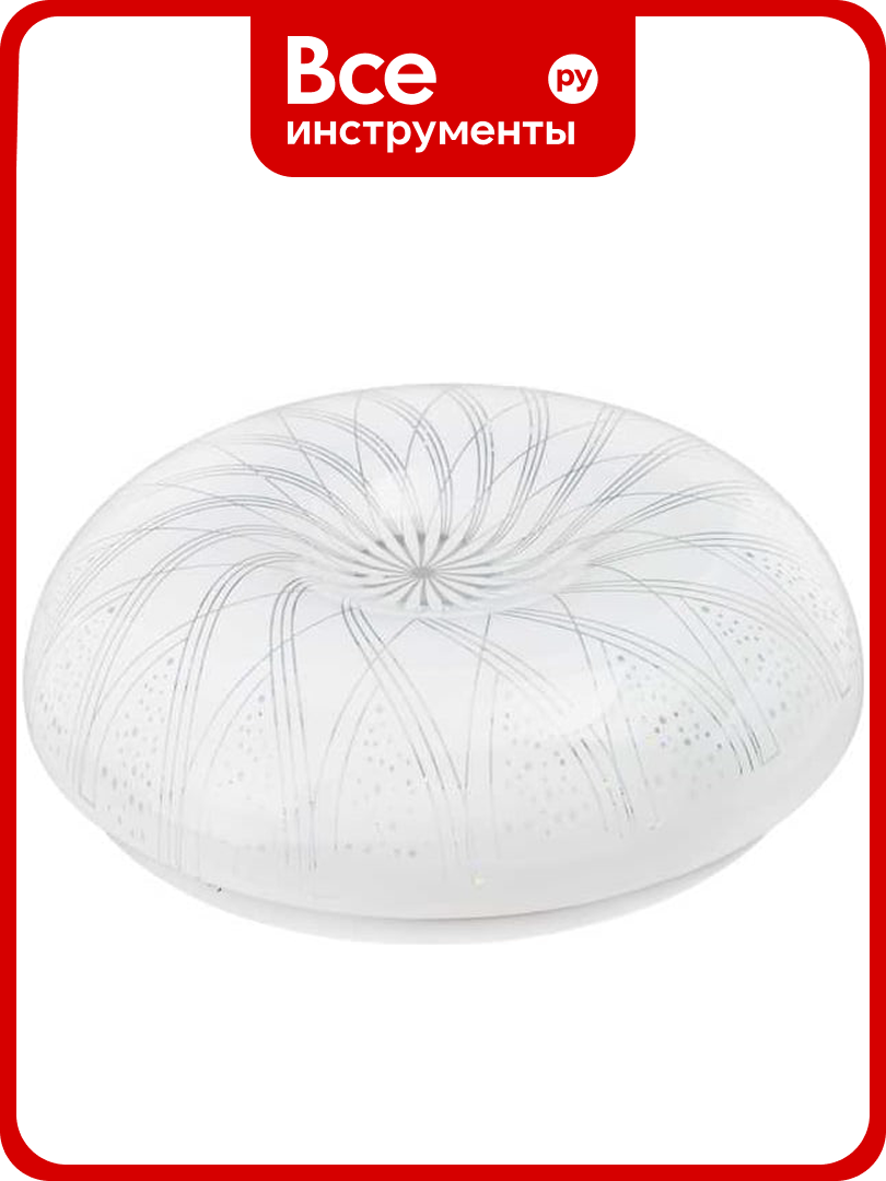 Светильник MAXLIGHT настенно‑потолочный Decor 183 20W 6000K, круглая форма, матовый пластик‑плафон, металлический корпус