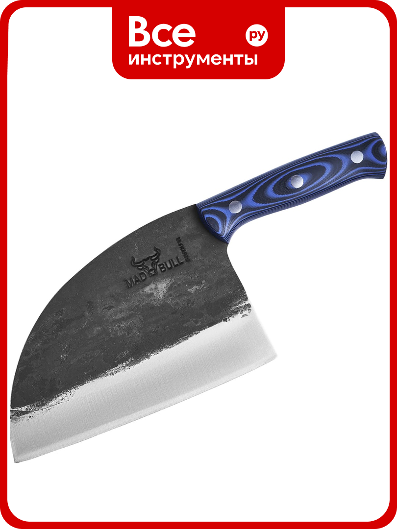 Кухонный, Samura, топорик Samura MAD BULL 180 мм, G-10 SMB-0040/K, углеродистой стали, работы на кухне