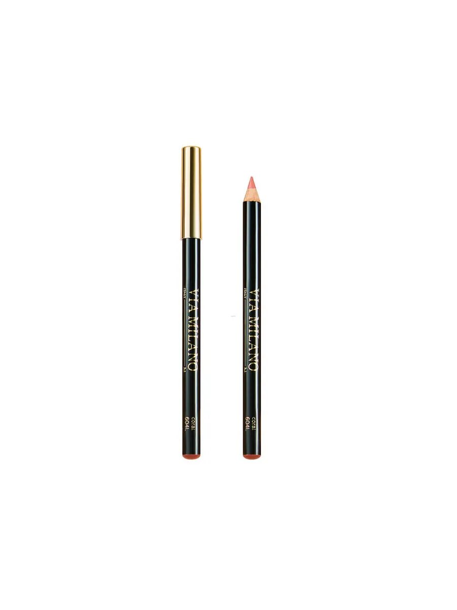 VIA MILANO Карандаш для губ интенсивный цвет High Definition & Intense Colour Lip Pencil, 604L Coral