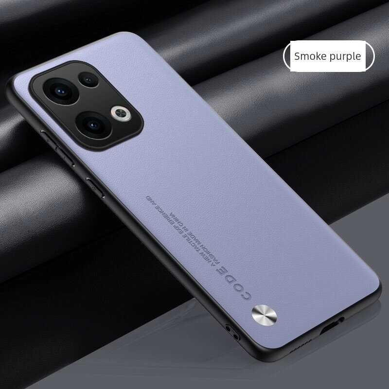 Чехол для OPPO Reno13 Pro матовой сукна с дымчатым лавандовым оттенком, полная защита