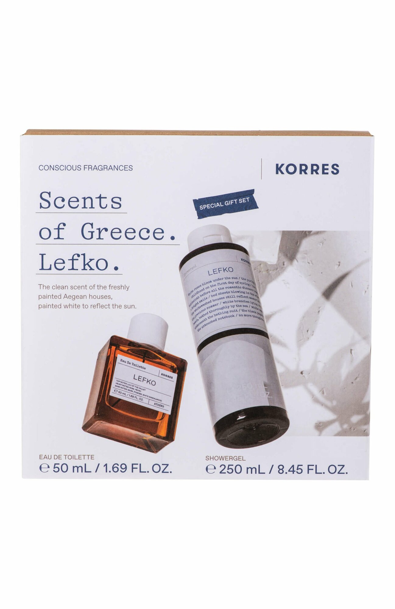 Подарочный набор Lefko (50+250ml) Korres