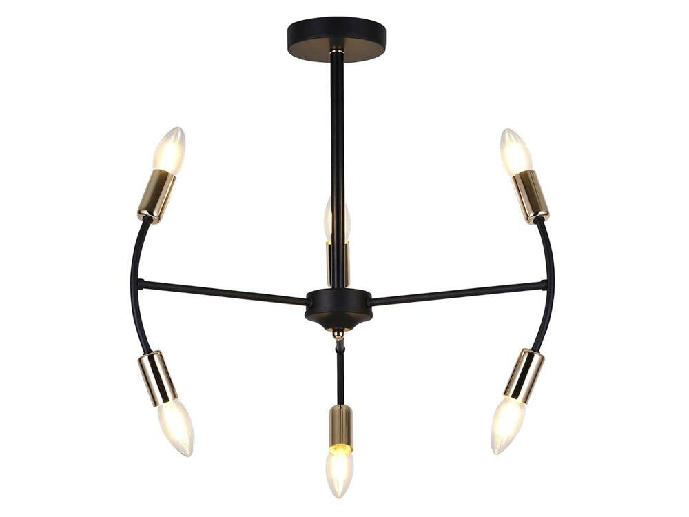 Светильник Hiper Люстра HIPER H122-6 6E1440Вт BLACK/GOLD