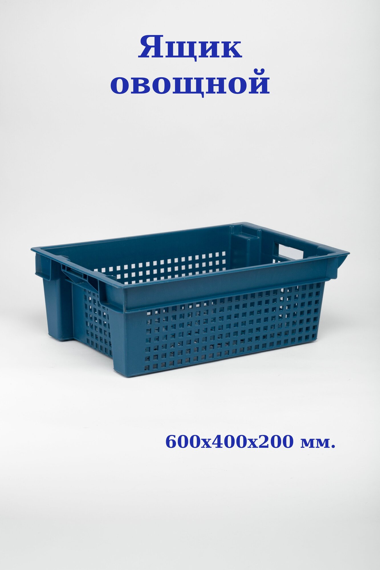 Ящик для овощей 600х400х200 сплошное дно