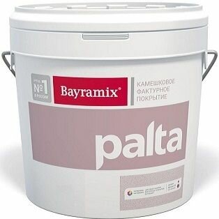 Декоративная Штукатурка Камешковая Bayramix Palta 15кг Белая, Колеруемая для Фасадных и Интерьерных Работ Фракция 0.5-1.0мм; 1.2-1.5мм / Байрамикс Пальта