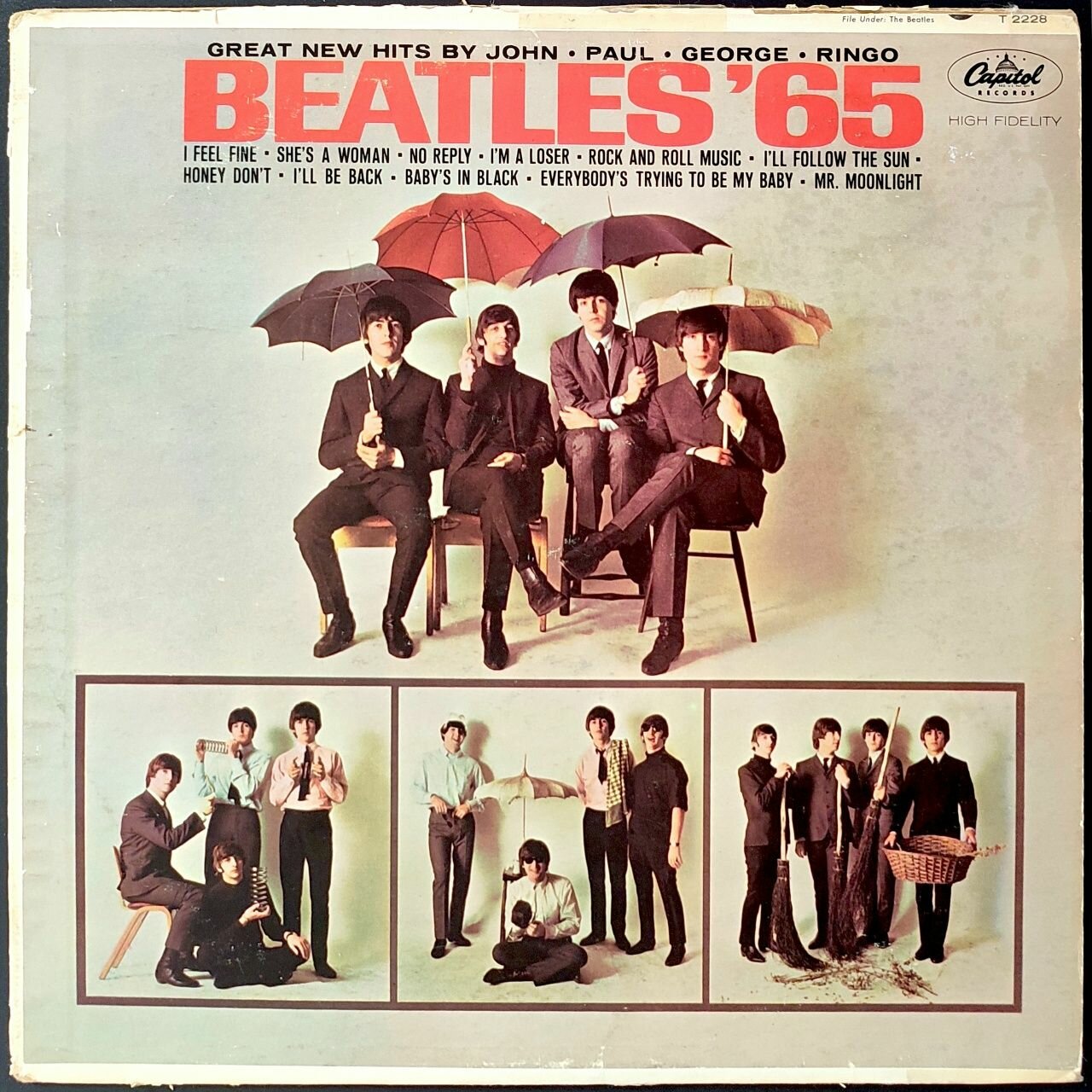 Виниловая пластинка The Beatles - Beatles '65 (LP, 1964, Capitol Records) mono