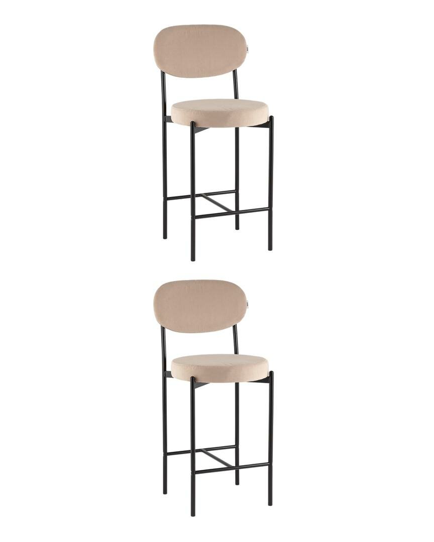 Комплект Stool Group Стул Бриф Original N полубарный велюр бежевый 2 шт. арт. УТ000042862
