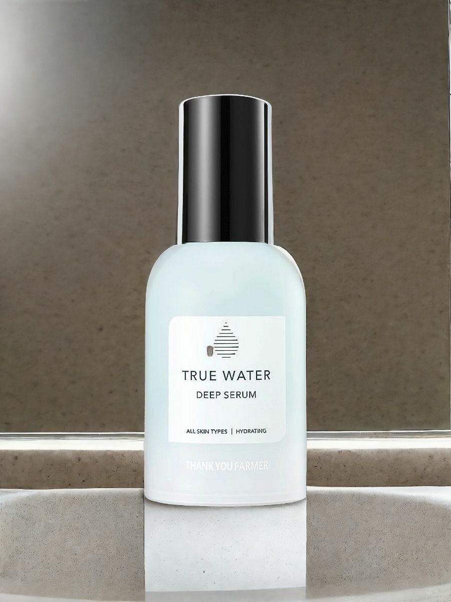 THANK YOU FARMER Сыворотка для лица с эффектом глубокого увлажнения True Water Deep Serum 60 мл, Корея