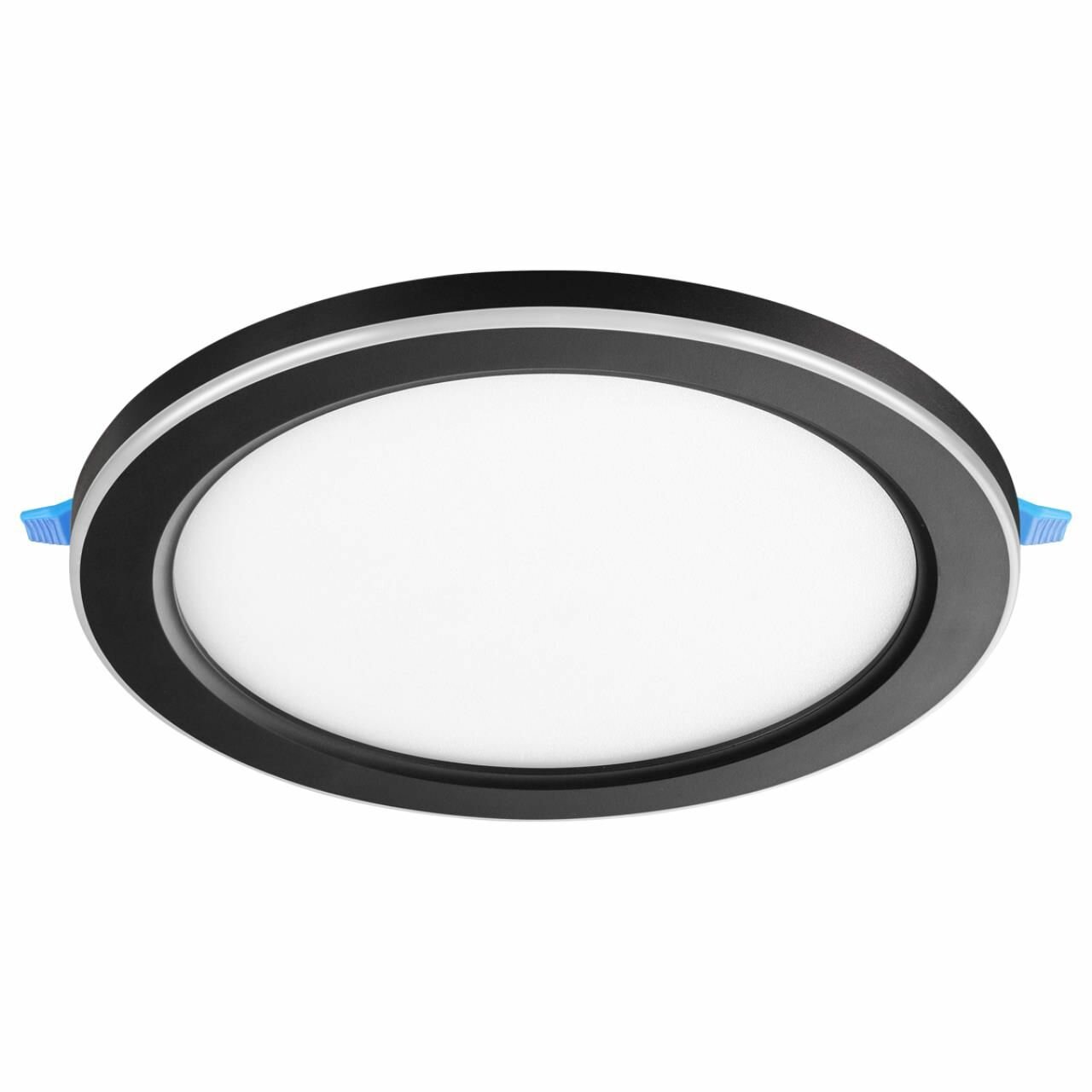 Светильник встраиваемый светодиодный (три сценария работы) NOVOTECH SPAN 359017 LED 18W+6W черный