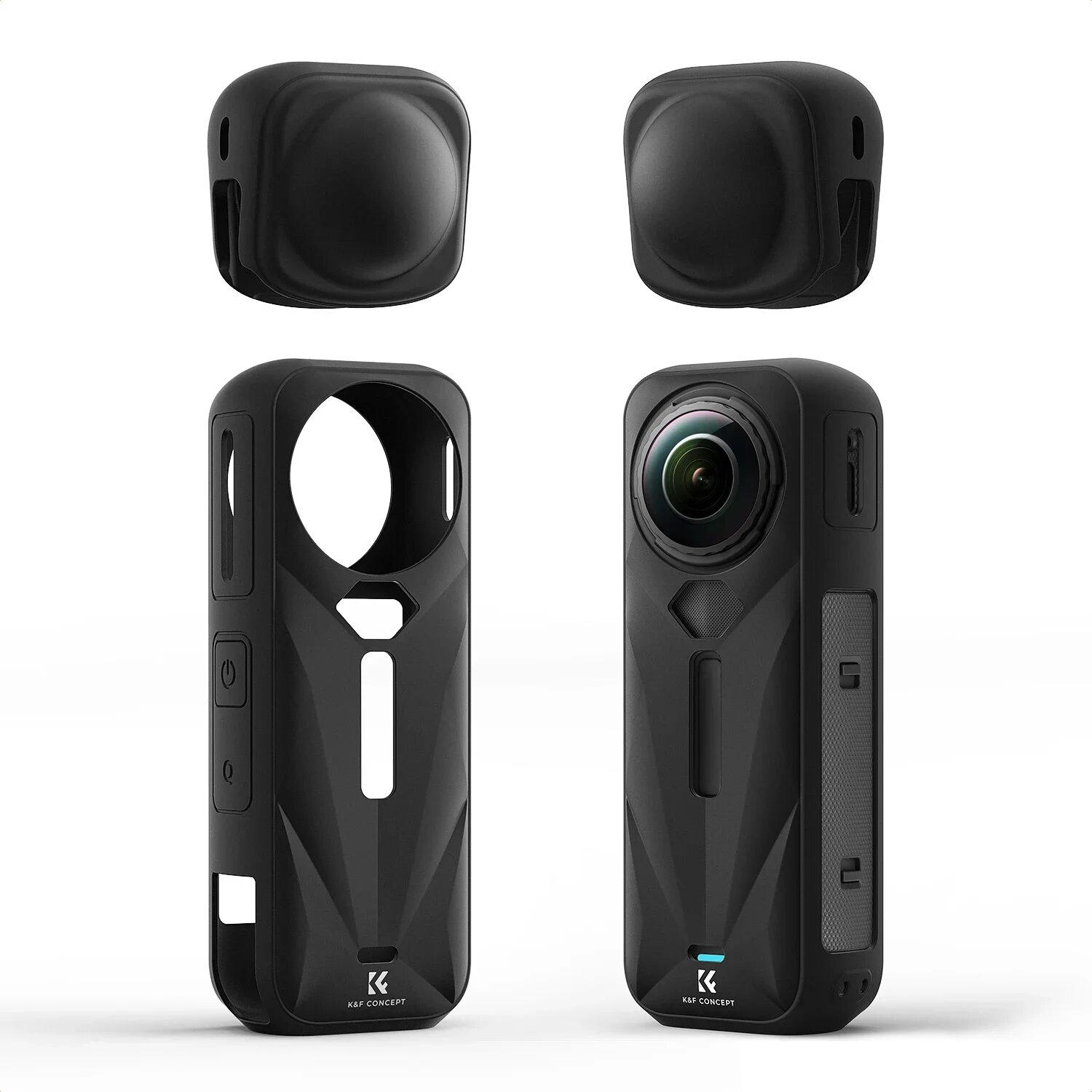 Чехол K&F CONCEPT черный силиконовый для Insta360 X5