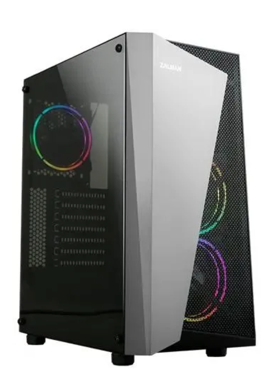 Корпус ATX Zalman S4 Plus, Midi-Tower, без БП, черный, (s4 plus black)