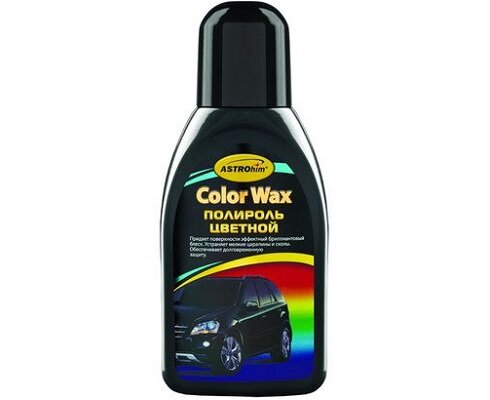 Полироль кузова цветной черный 250мл COLOR WAX