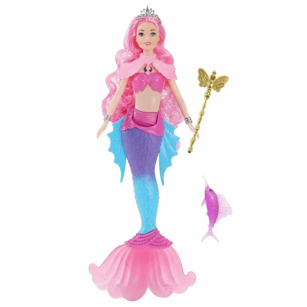 Светящаяся музыкальная кукла-русалка Mattel 32 см Style 4