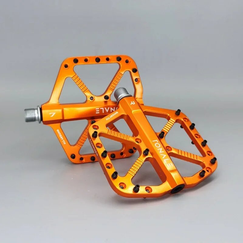 WALGUN Педали для горного велосипеда из титана Оранжевый, orange
