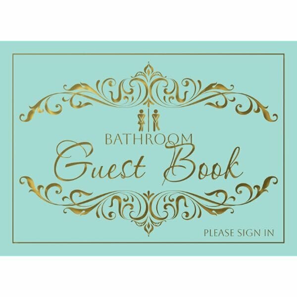 Bathroom Guest Book: White Elephant Gift Idea, With Funny Prompts, A Unique Addition To Any Restroom，Reprinted paperback book