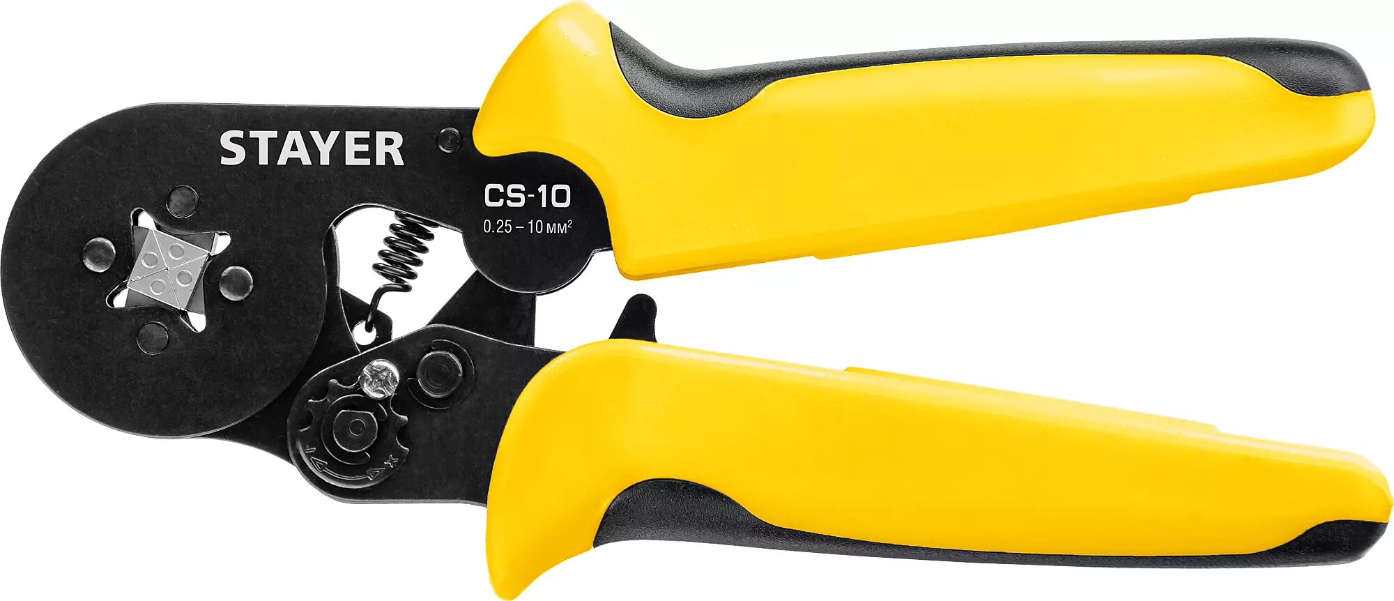 CS-10 пресс-клещи для втулочных наконечников 0.25 - 10 мм. кв, STAYER Professional