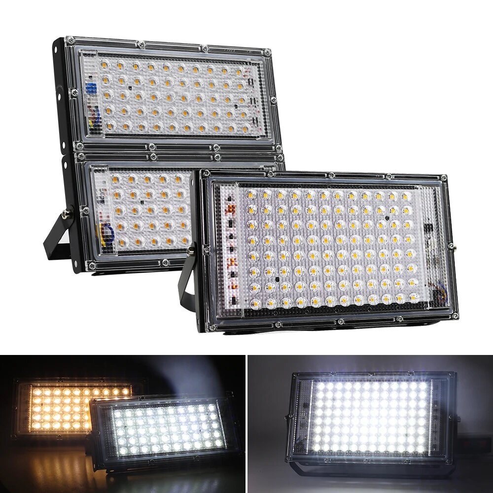 PARkson Светодиодный Прожектор 50/100/150 Вт IP65 для наружного Cool White(5500-7000K), 1pcs, 50 W