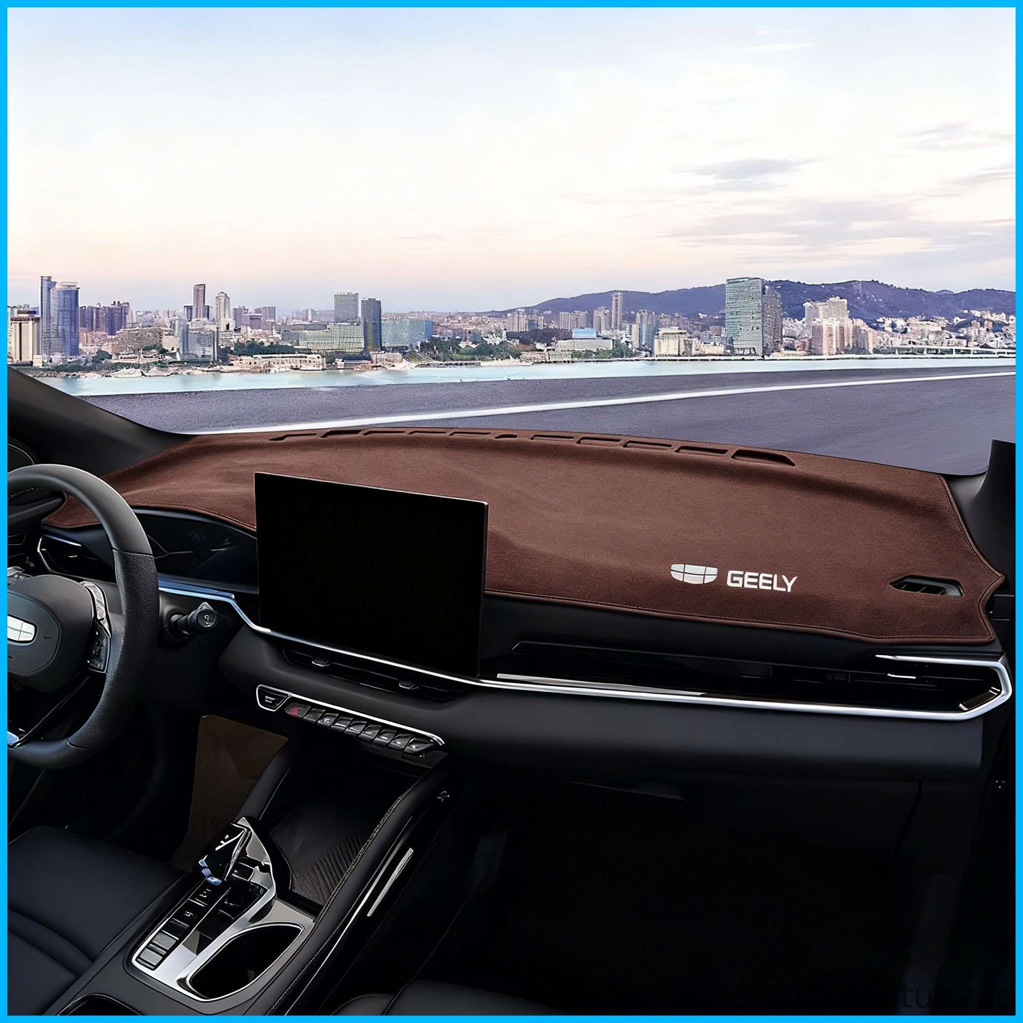 Светонепроницаемая накладка на приборную панель центрального управления Geely Coolray L 2025