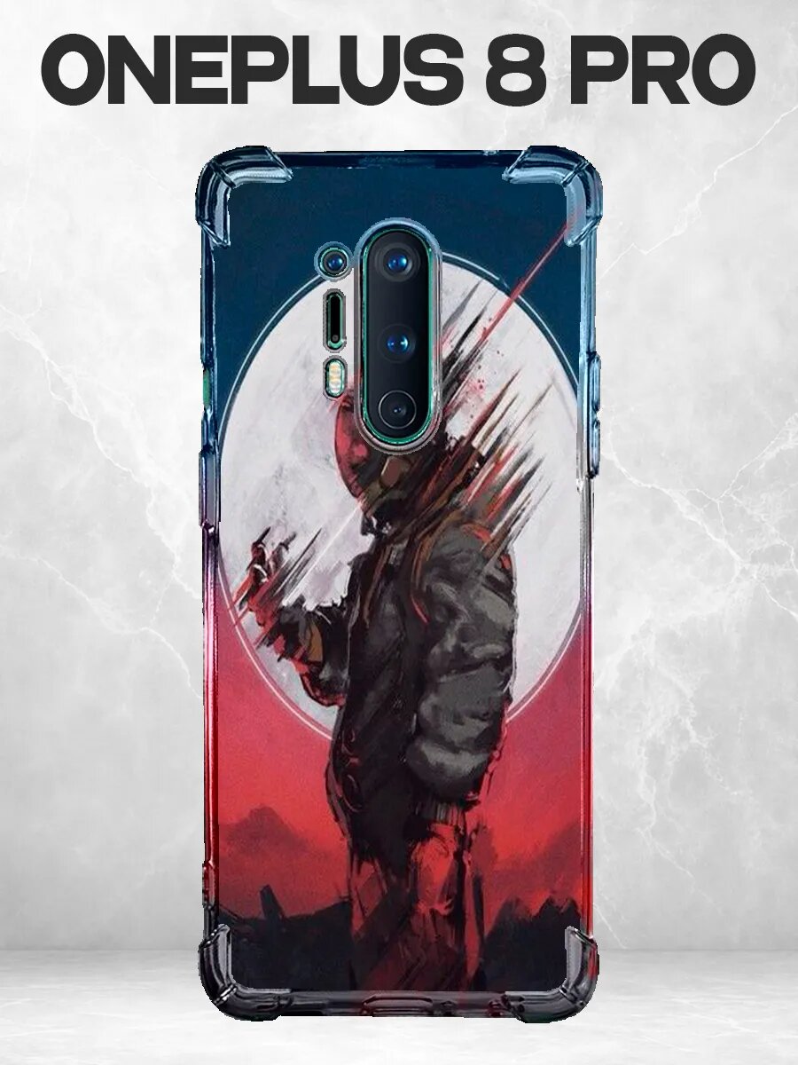 Чехол на Oneplus 8 Pro аниме луна тёмный