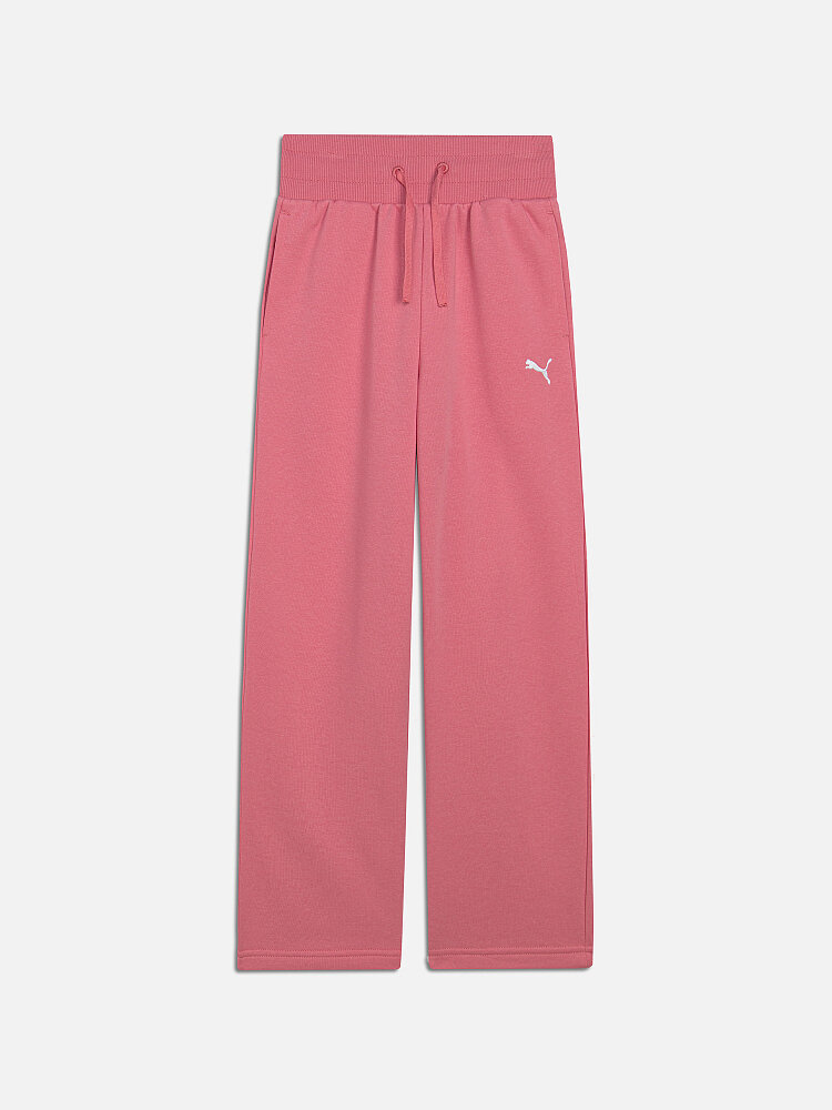 Брюки PUMA Wardrobe Essentials Wide Sweatpants, размер 128, розовый,