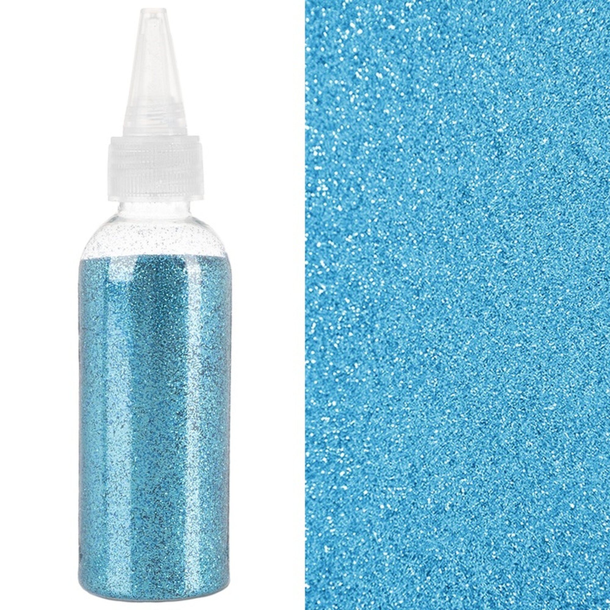 Глиттер Волна веселья , ярко-голубой, с блестками, 80 г, 1 шт