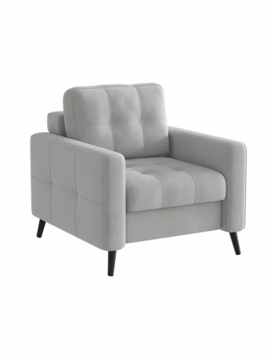 Домани Кресло интерьерное Лира 870х890х940, Светло-серый