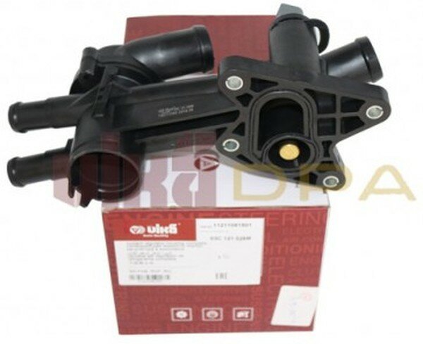 Термостат VIKA 11211081501 87°C в корпусе Audi A3, Skoda Fabia Ll, Octavia II, Rapid, Superb Ll, Vw Golf 6, Jetta Iv, Passat B7, Polo V 05->