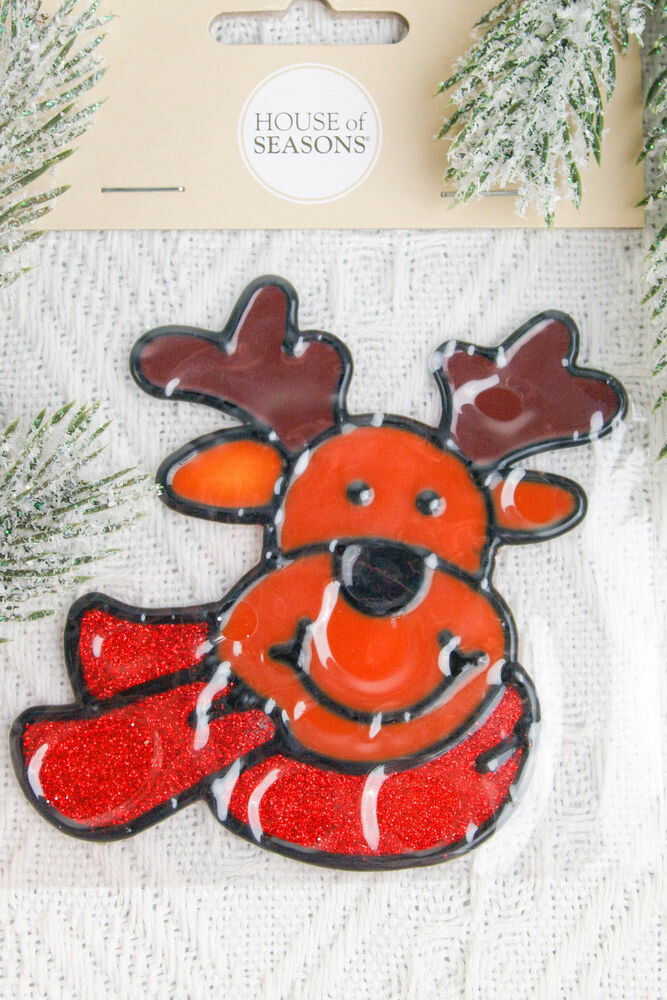 Наклейка для декорирования окна радушный олень, 10 см, Edelman 1043956-4