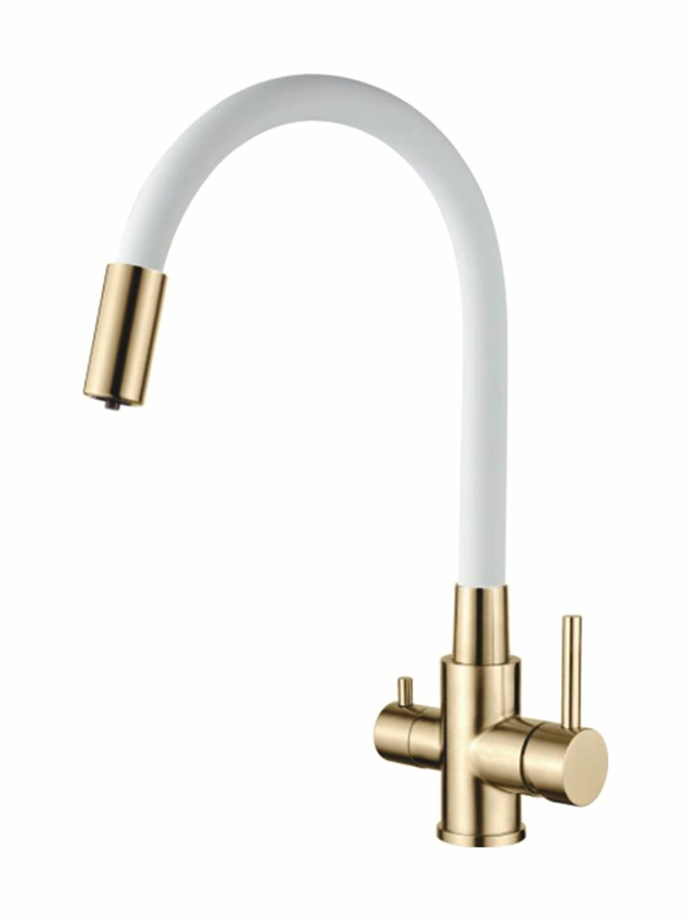 Смеситель для кухни с гибким изливом и фильтром Ledeme L74255Y-3