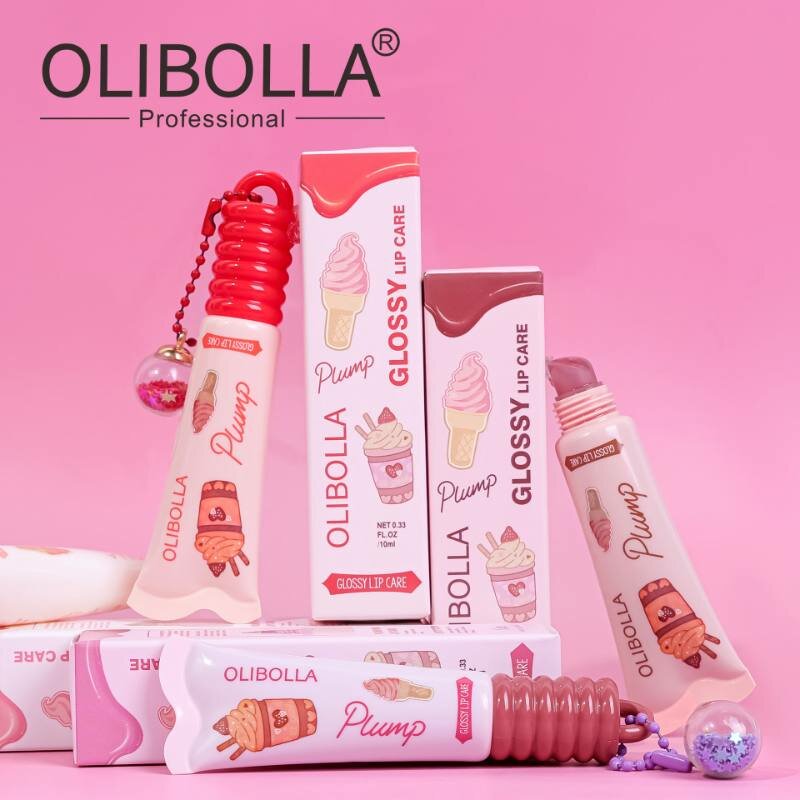 Блеск для губ "Olibolla", гелевый, тон 01, для объёма губ, 10 мл
