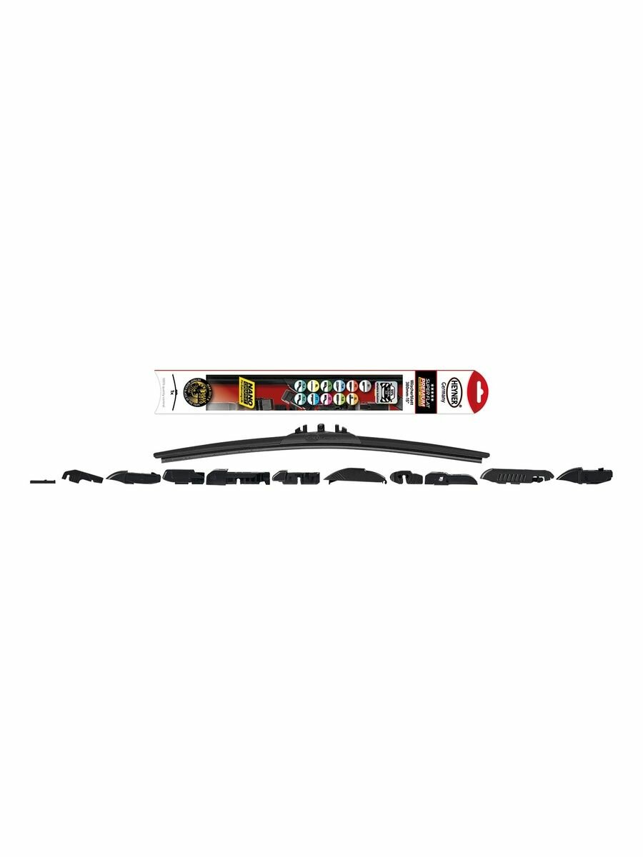 Щетка с/о 15"/38 см HEYNER SUPER FLAT PREMIUM (мультиадаптерная, бескаркасная)