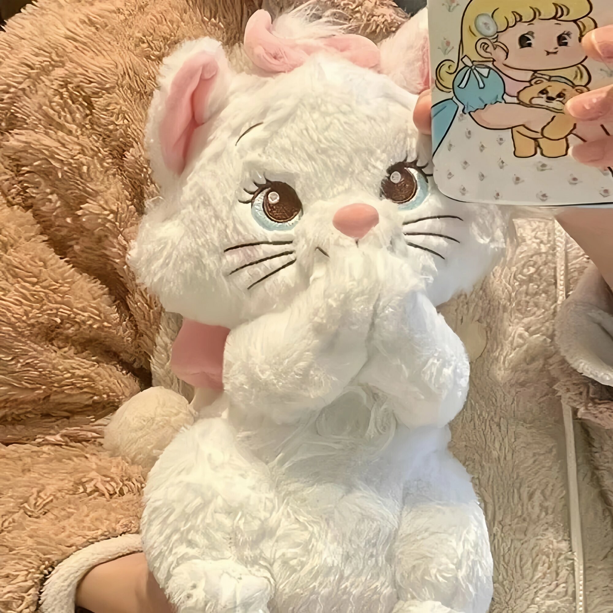 Hot Toys плюшевый кот Мари, 45cm, Белый, УнисексМило и весело