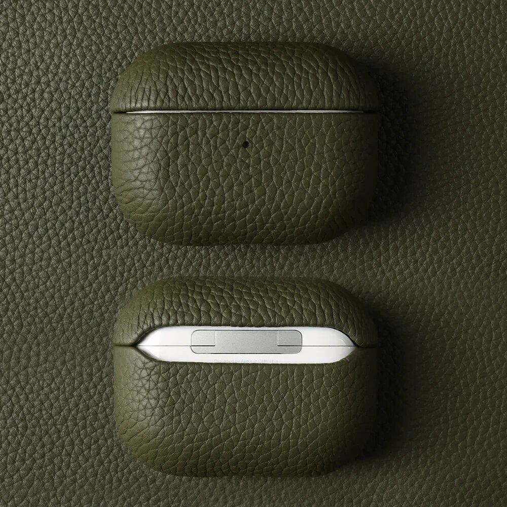 Чехол из кожи для AirPods Pro 2 For Airpods Pro, Army Green