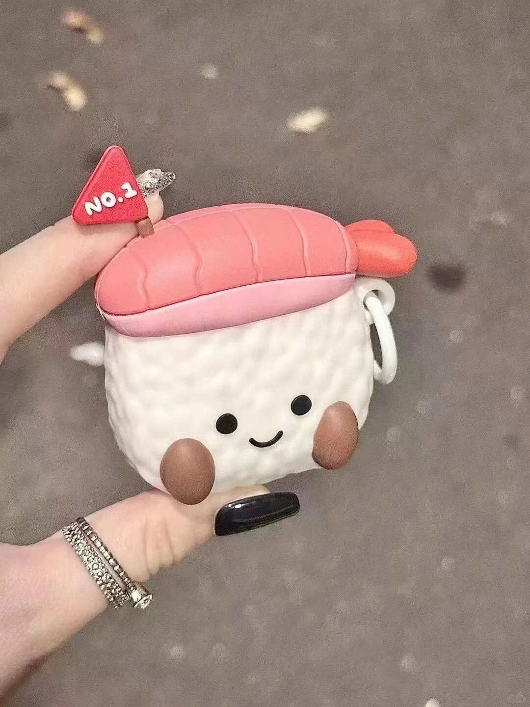 Чехол AirPods силиконовый суши 3D, цвет 13