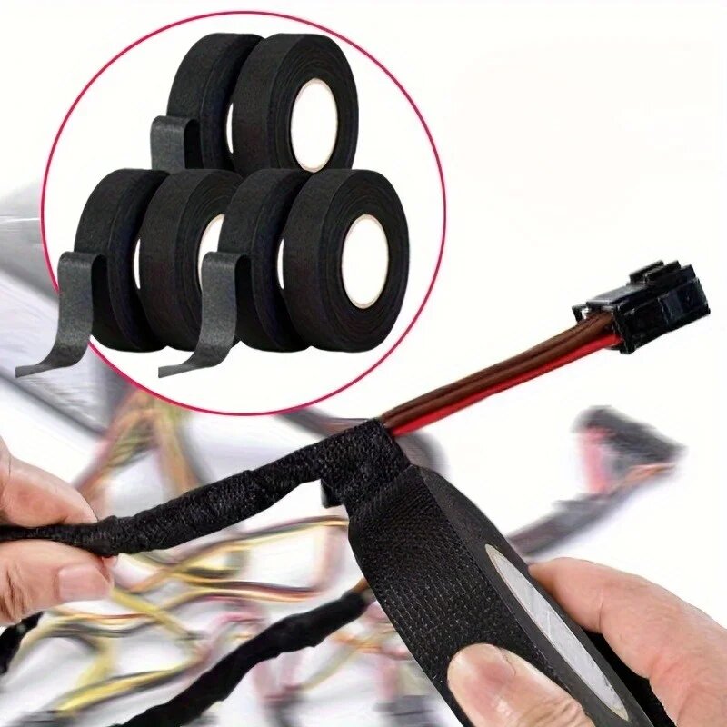 Самоклеящаяся фланелевая изолента — высокотемпературная, прочная, водонепроницаемая, звукоизоляция, шумоподавление, изоляция