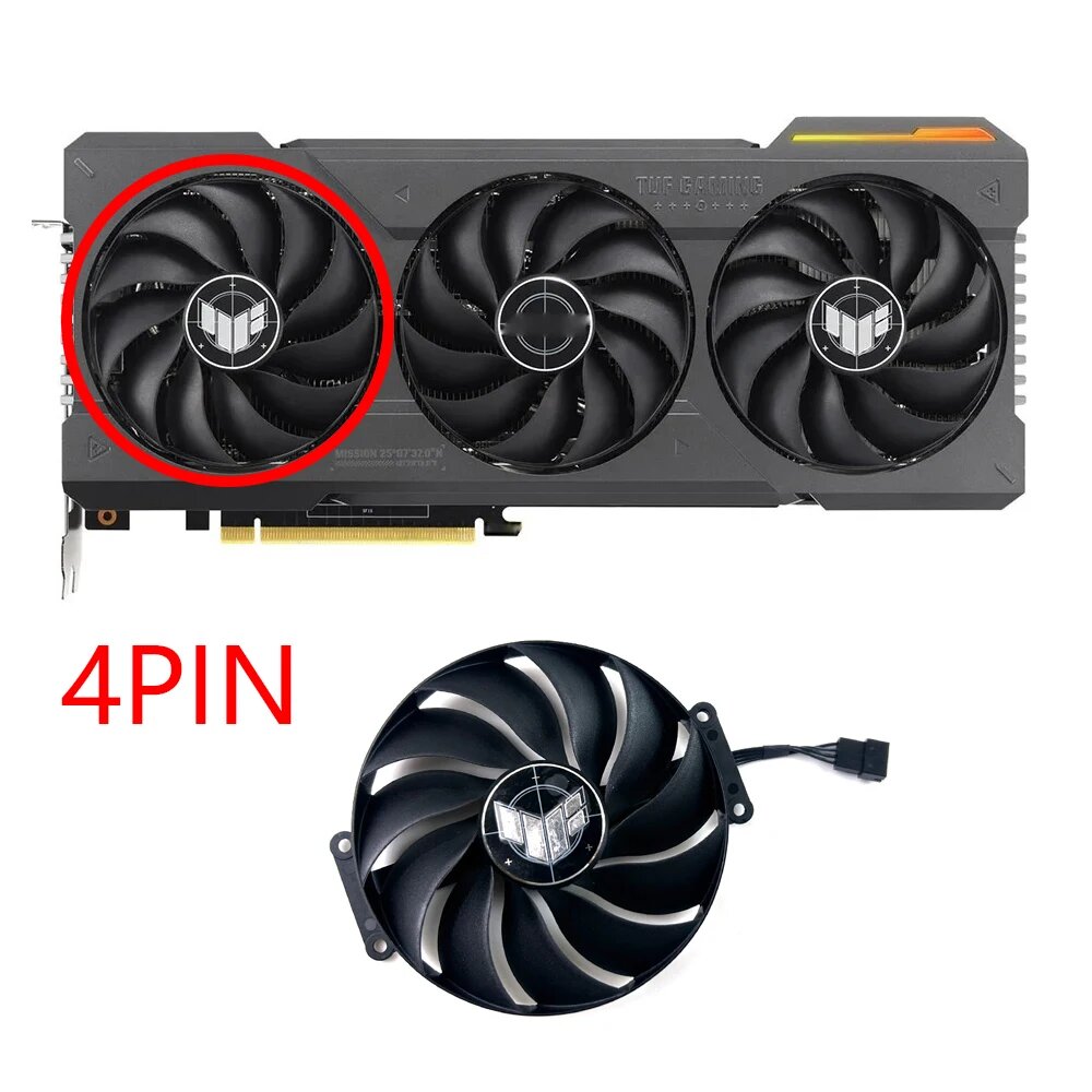Охлаждающий вентилятор 90 мм 7PIN FD9015U12D CF9015U12D RTX4070 4060TI GPU вентилятор для ASUS TUF Gaming RTX 4070 Ti 4060 Ti OC Edition Gaming FAN