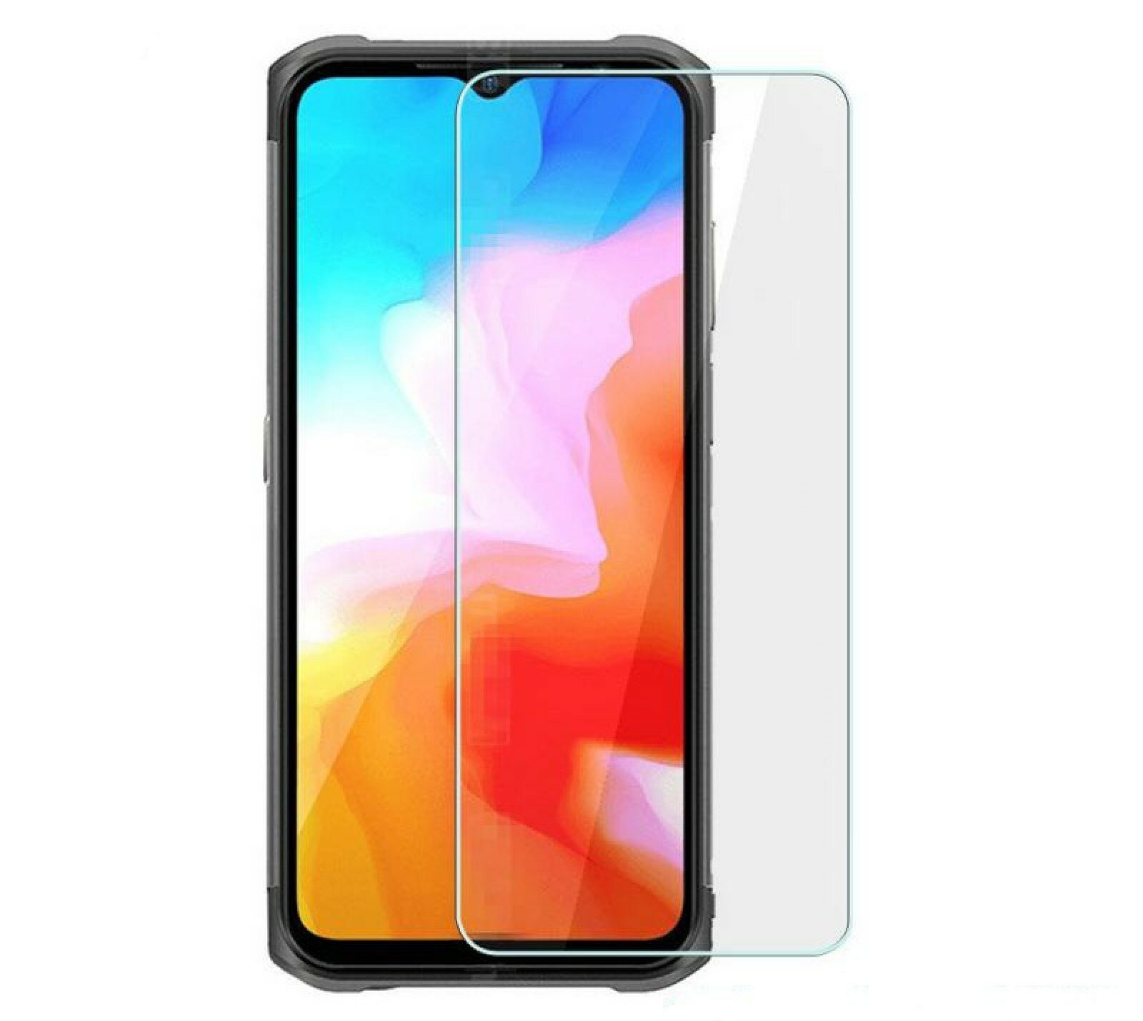 Защитное закалённое стекло MyPads Forti Glass для Ulefone Armor 12 5G с олеофобным покрытием, противоударное