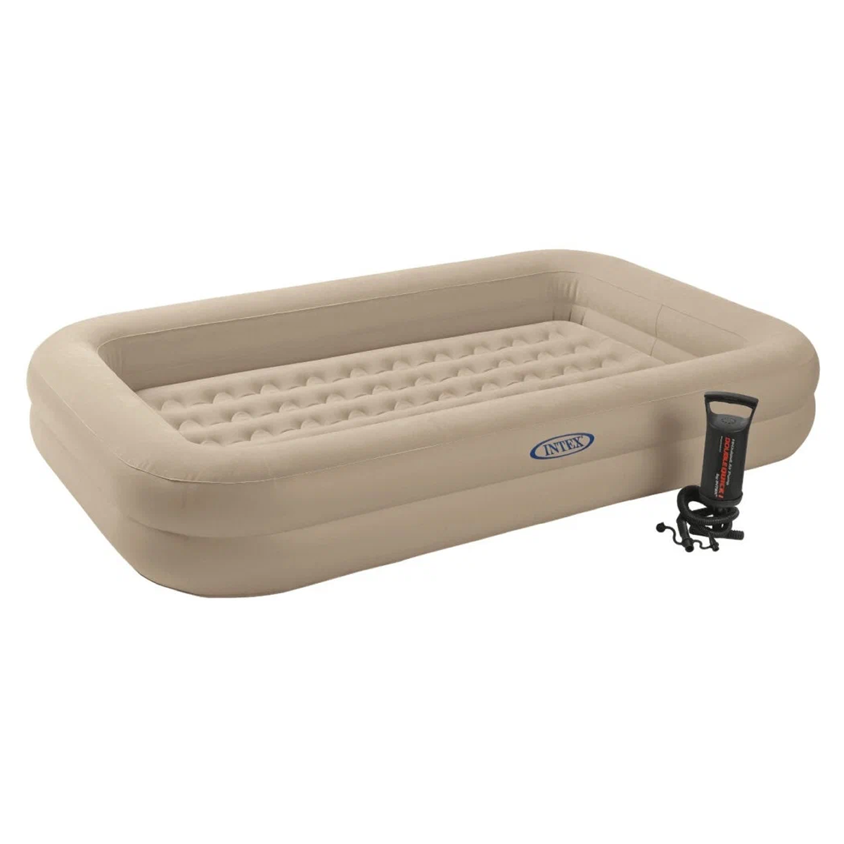 Детский надувной матрас 107х168х25см "Kidz Travel" с ручным насосом, 3-6 лет, Intex 66810