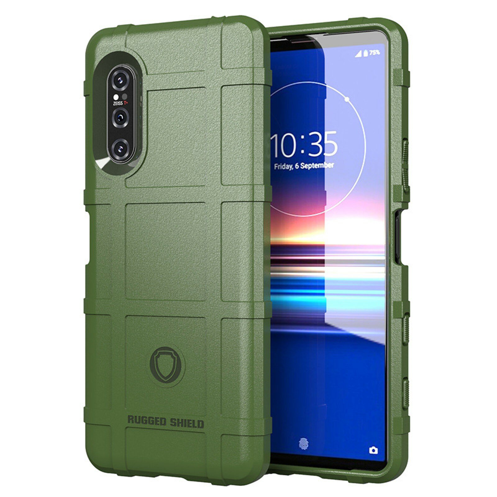 Чехол-бампер MyPads для Sony Xperia 5 II противоударный усиленный, цвет хаки