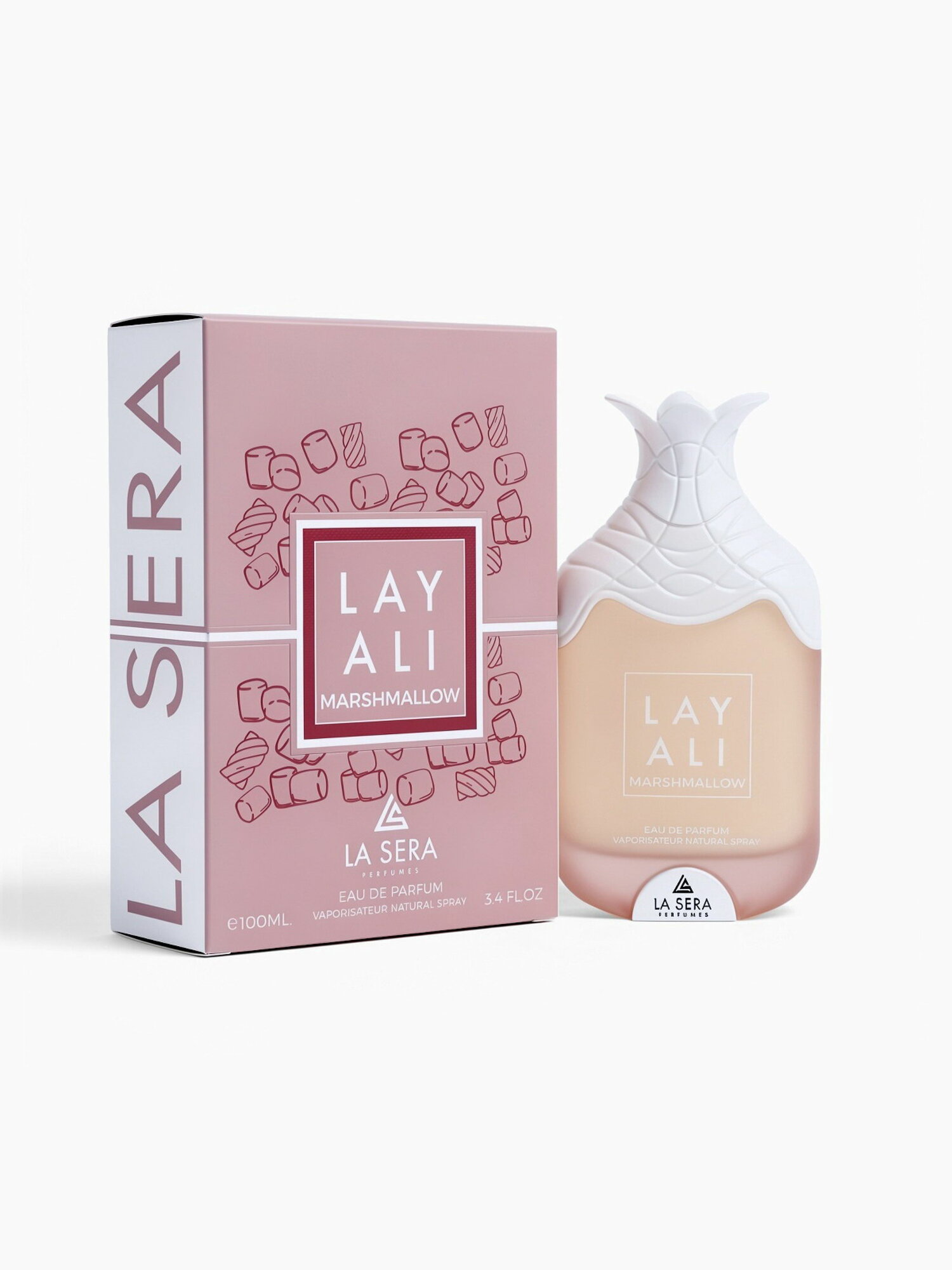 Парфюмерная вода женская LAYALI MARSHMALLOW, 100 мл, средние ноты: апельсиновый цвет (флёрдоранж)