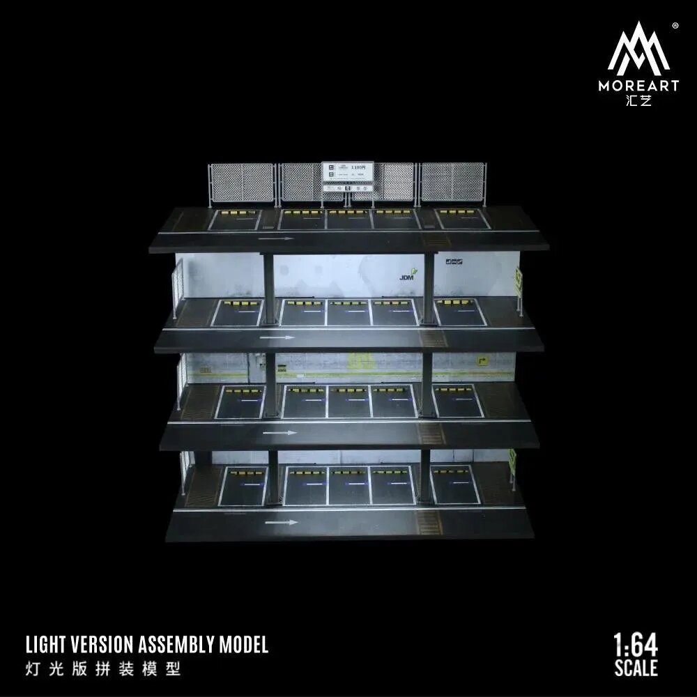 MoreArt 1:64 Гараж в стиле стальной рамы легкая версия Модель сценыcm