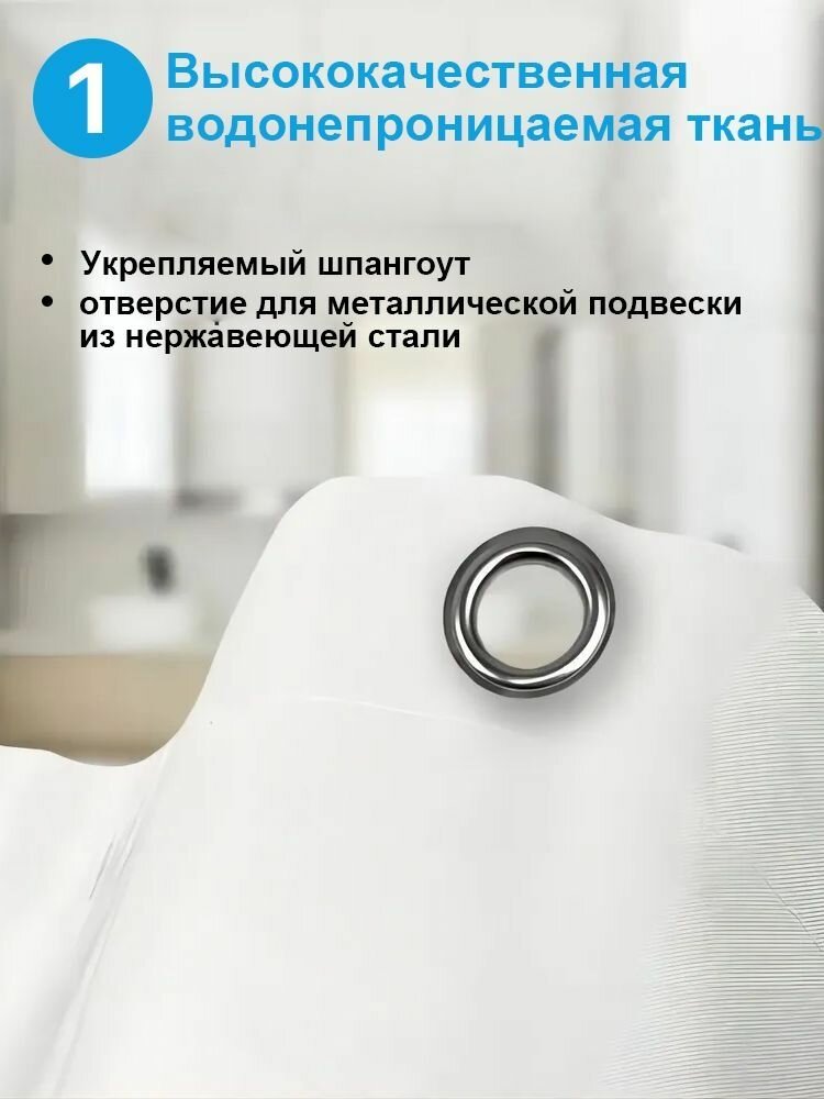 Штора для ванной — фото 1