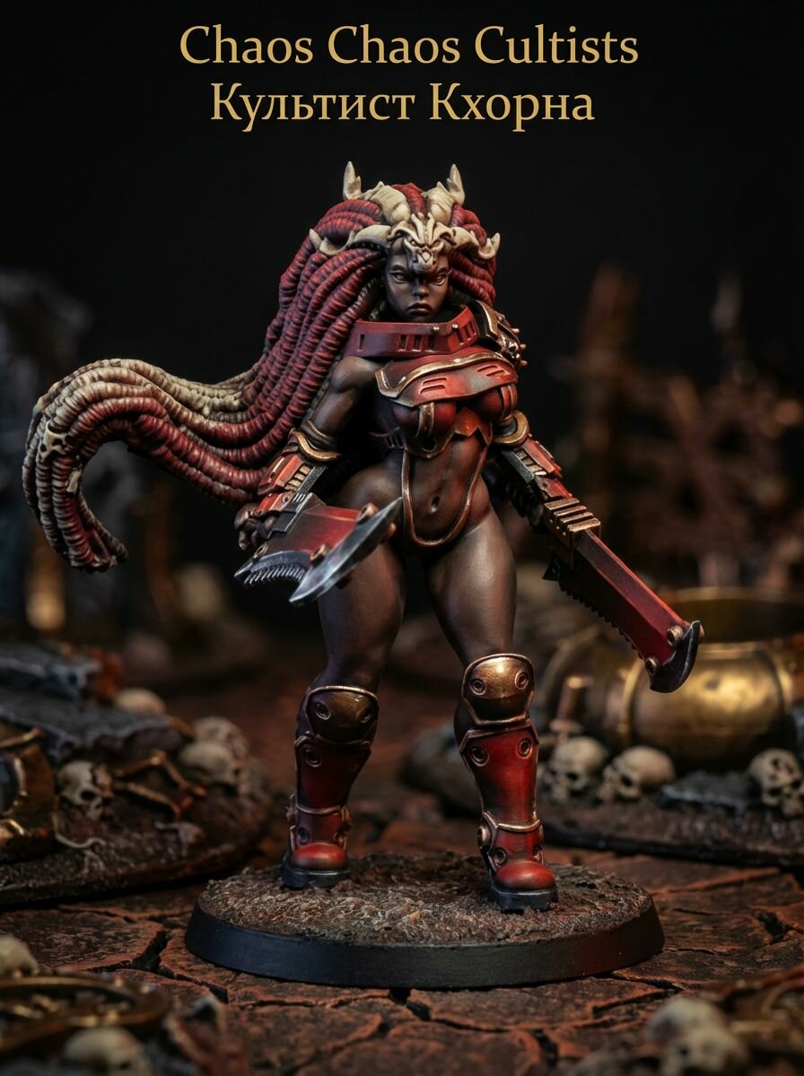 Chaos Cultists Культист Кхорна миниатюра