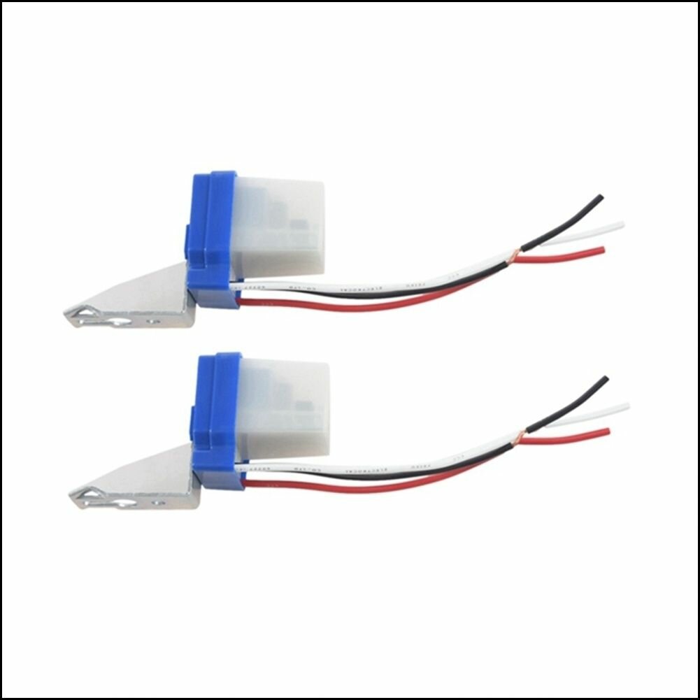 Автоматический выключатель освещения 220 В 10 А с фотореле, 2 штуки, надежный комплект