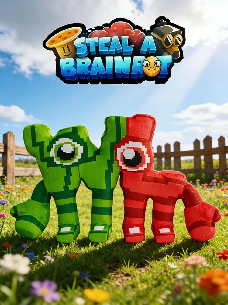 Мягкая игрушка Roblox (Роблокс) Steal a Brainrot: W or L, плюшевый мем