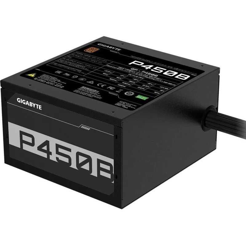 Блок питания Gigabyte ATX 450W GP-P450B 80+(20+4pin)APFC 120/fan 6xSATA RTL 2205171