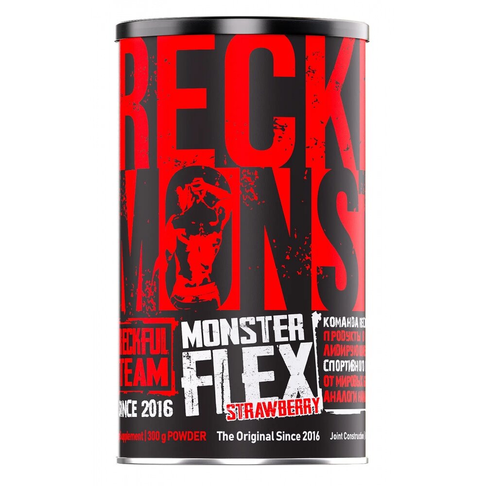 Reckful Monster Flex, 300 г, Вкус Strawberry / Клубника