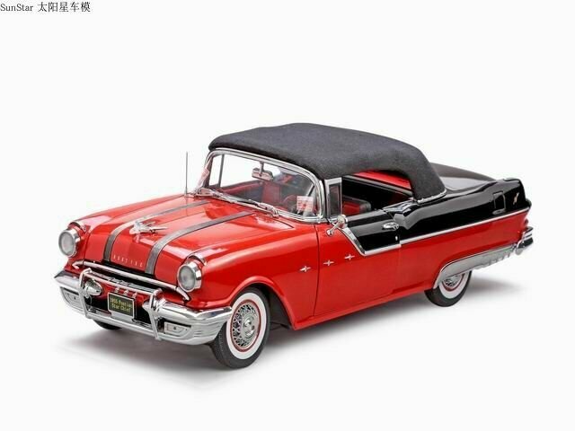 Модель автомобиля SunStar Alloy: 1959 Pontiac Convertible Sports Car, красный, 5184