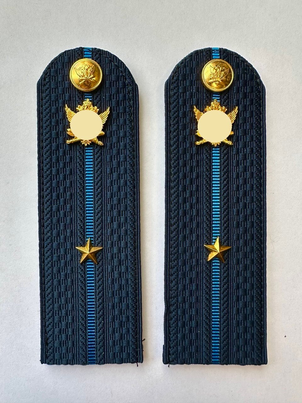 Погоны Фссп с фурнитурой звание Младший Лейтенант картон 14х4,5см цвет темно-синий