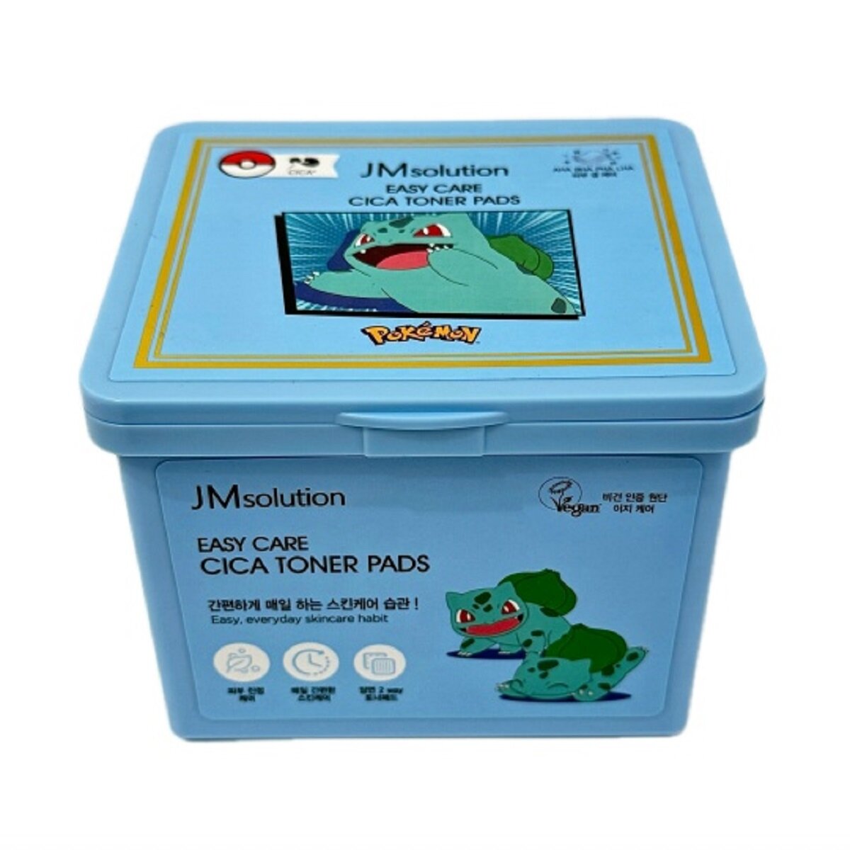 JMsolution Успокаивающие тонер-пэды с центеллой (70шт) Easy Care Cica Toner Pads