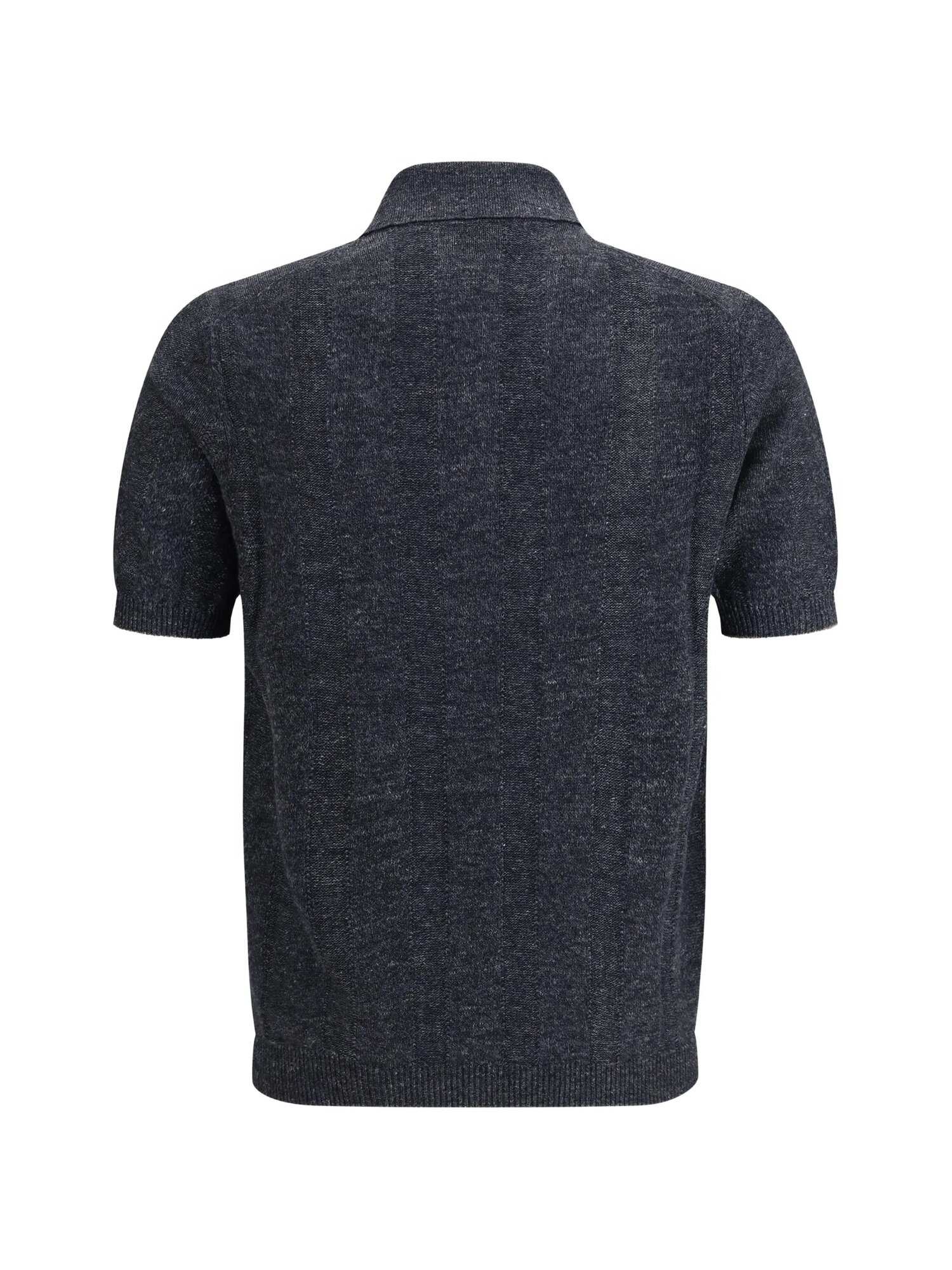 Рубашка BRUNELLO CUCINELLI Button short-sleeve polo shirt, размер 54, серый — фото 1